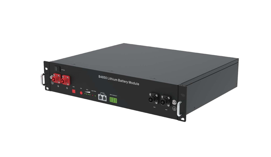 B4850 48v 50ah lifepo4 paket baterai Smart bms rak dipasang baterai ...